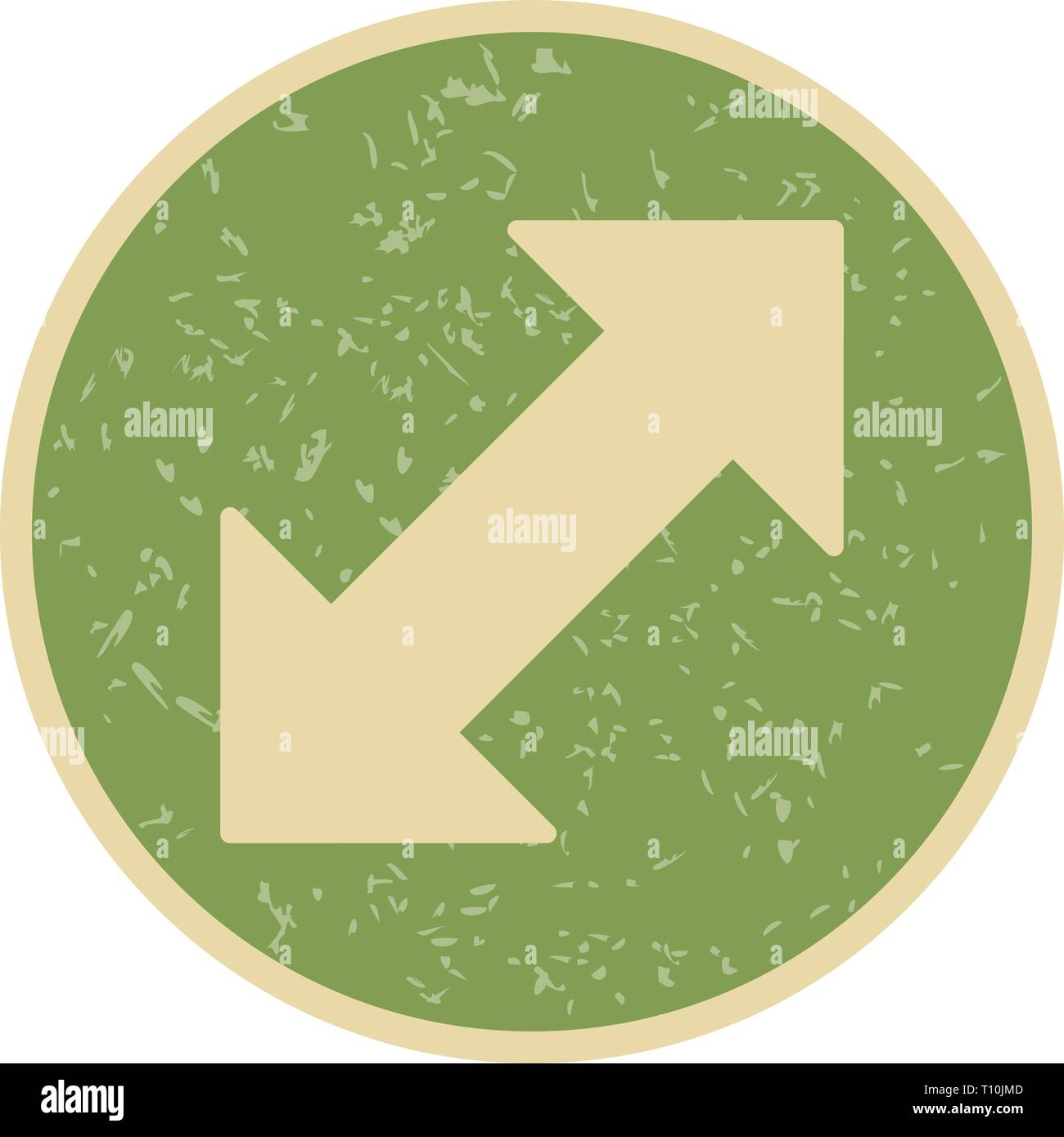 Illustration Double Arrow Icon Stock Photo - Alamy