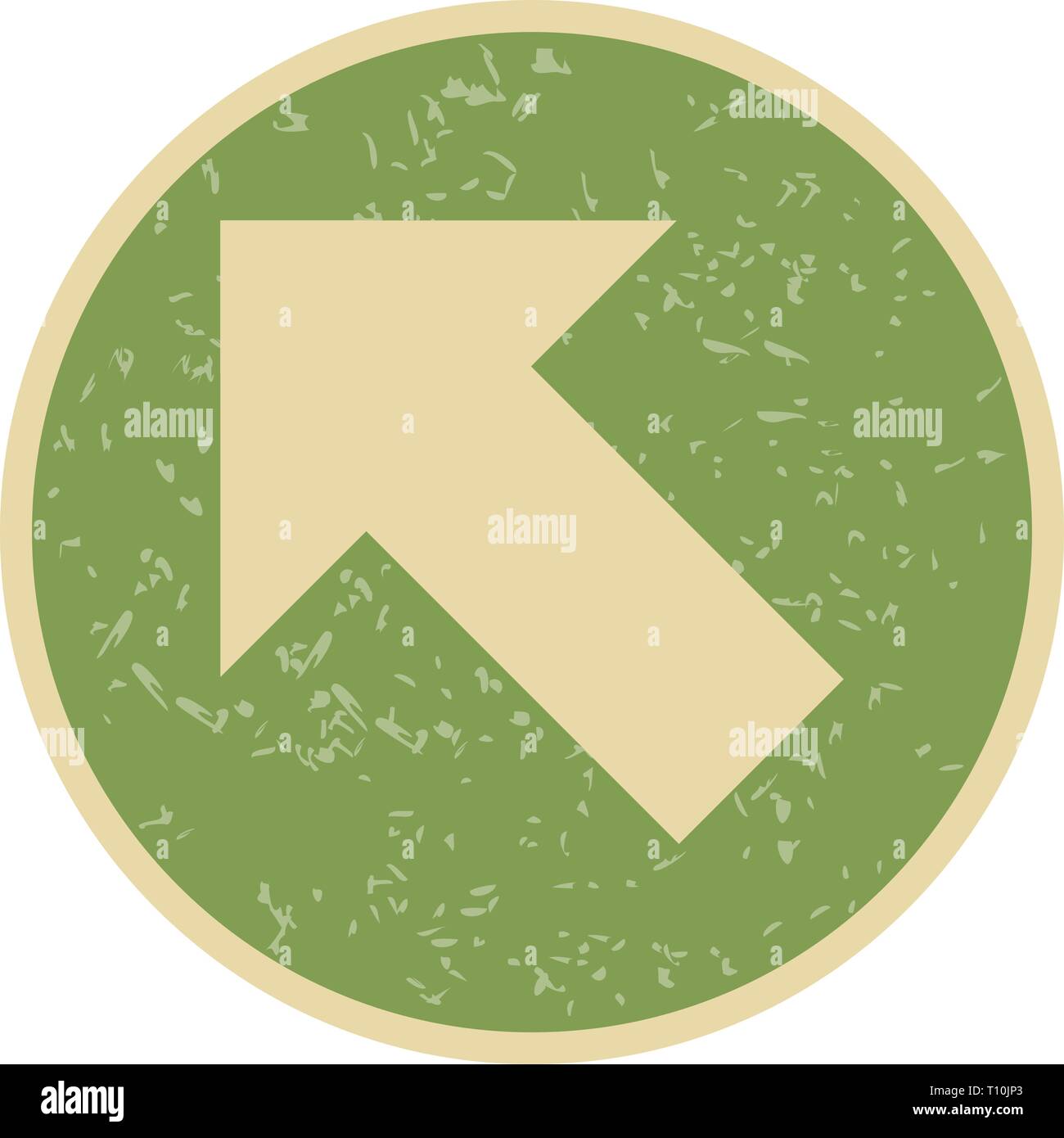 Illustration Left Up Icon Stock Photo - Alamy