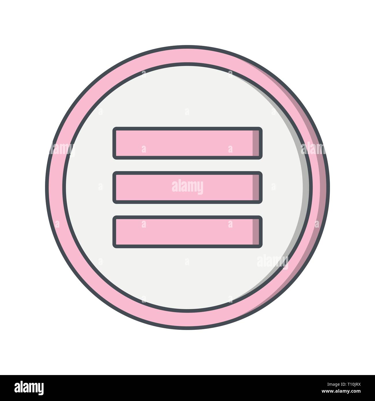 Illustration Menu Icon Stock Photo - Alamy