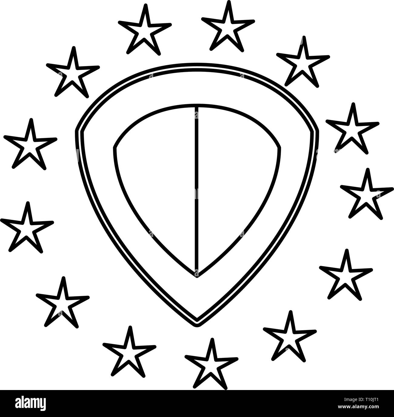 emblem badge empty template on white background vector illustration ...