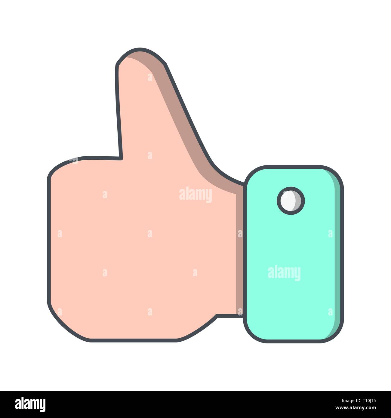 Illustration Like Icon Stock Photo - Alamy