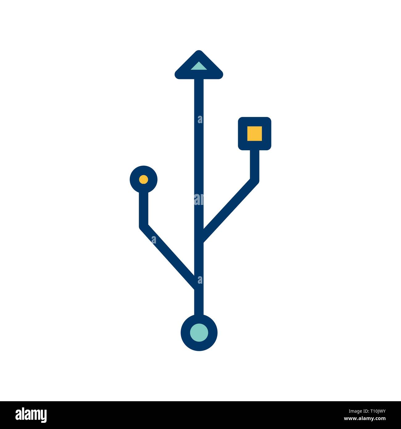 Illustration Connection Icon Stock Photo - Alamy