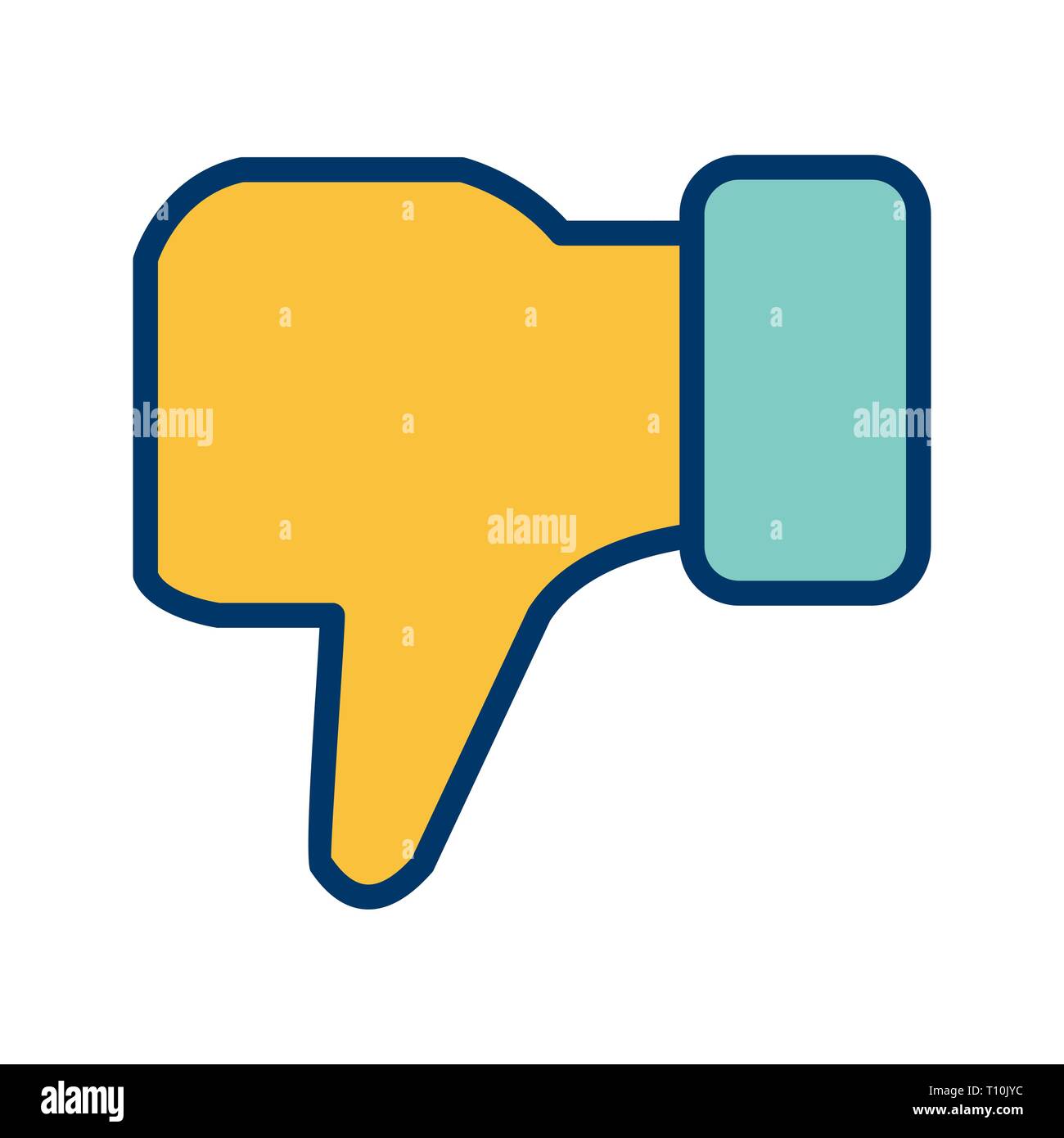 Illustration Dislike Icon Stock Photo - Alamy