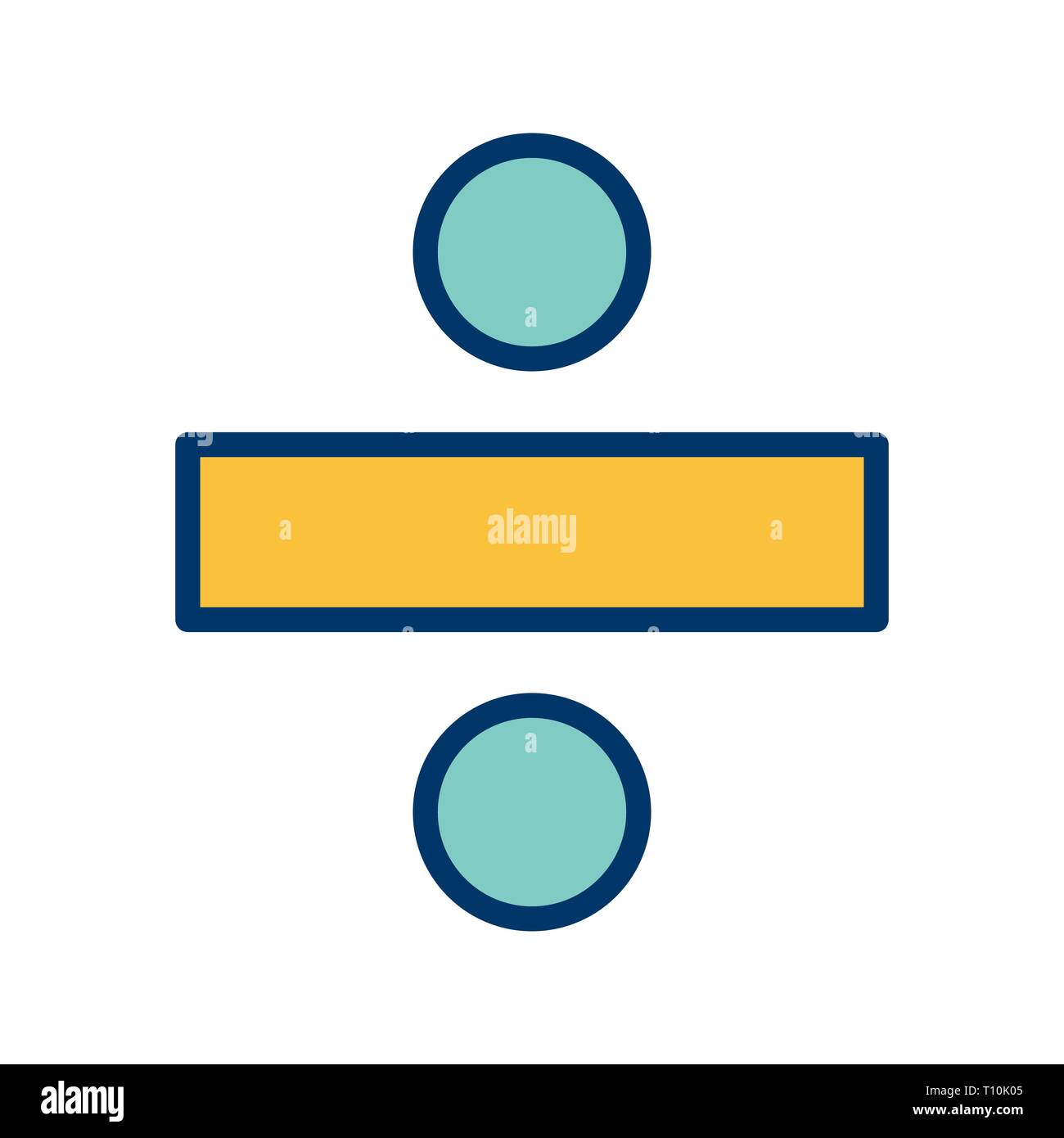 Illustration Divide Icon Stock Photo - Alamy