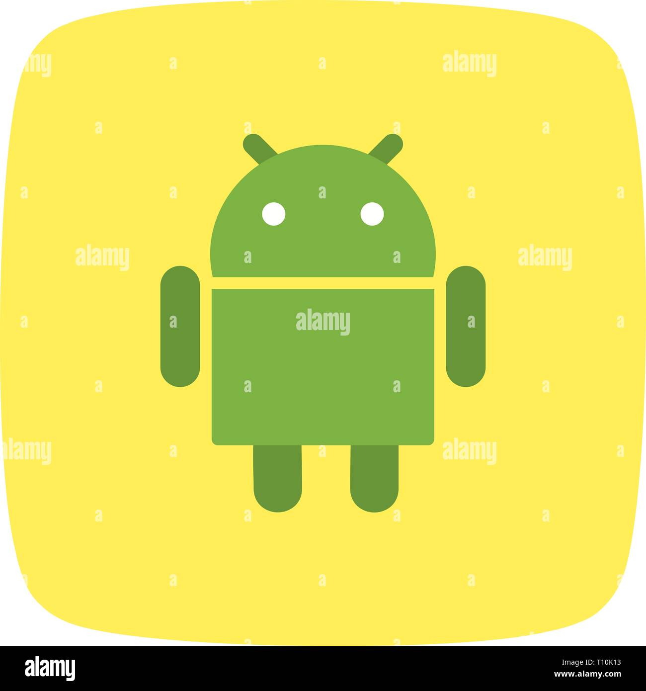 Illustration Android Icon Stock Photo - Alamy