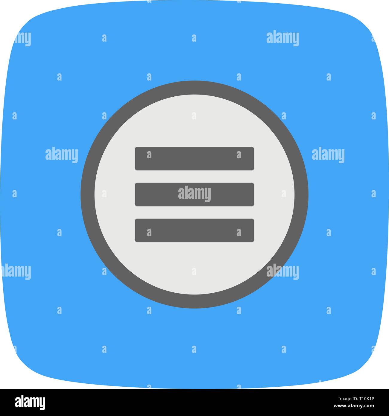 Illustration Menu Icon Stock Photo - Alamy