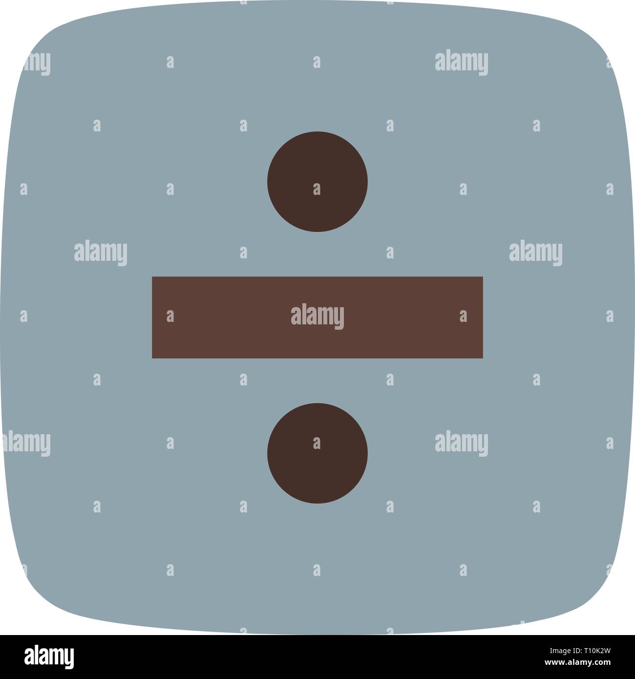 Illustration Divide Icon Stock Photo - Alamy