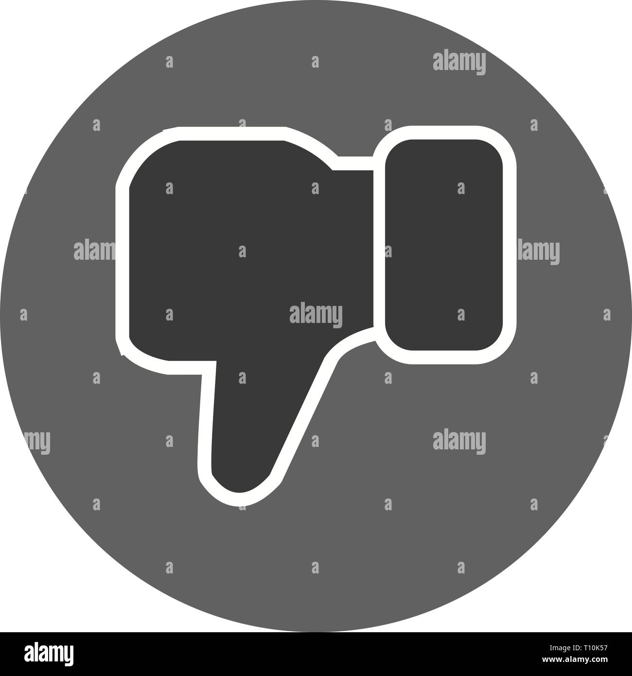 Illustration Dislike Icon Stock Photo - Alamy