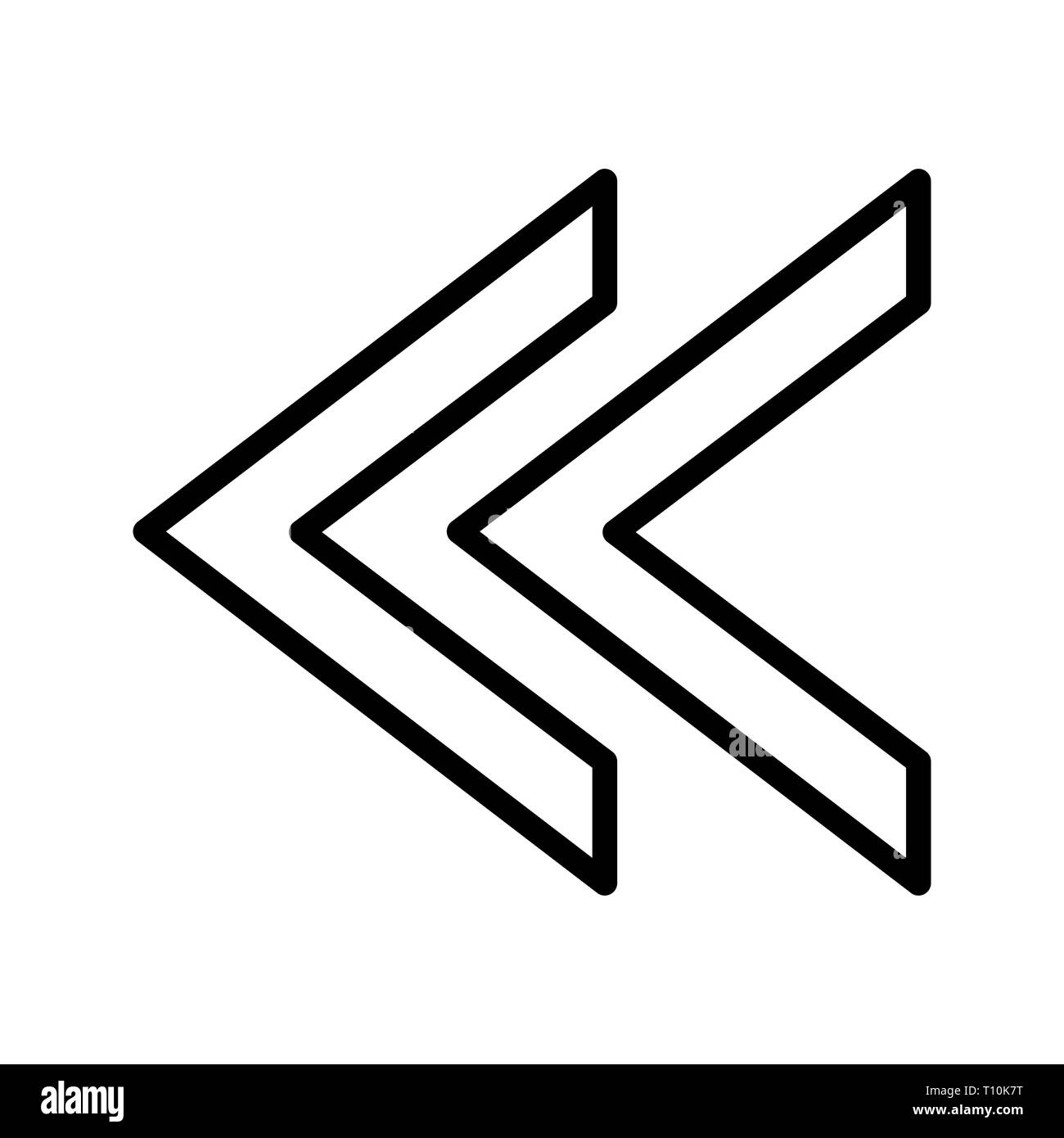 Illustration Previous Icon Stock Photo - Alamy