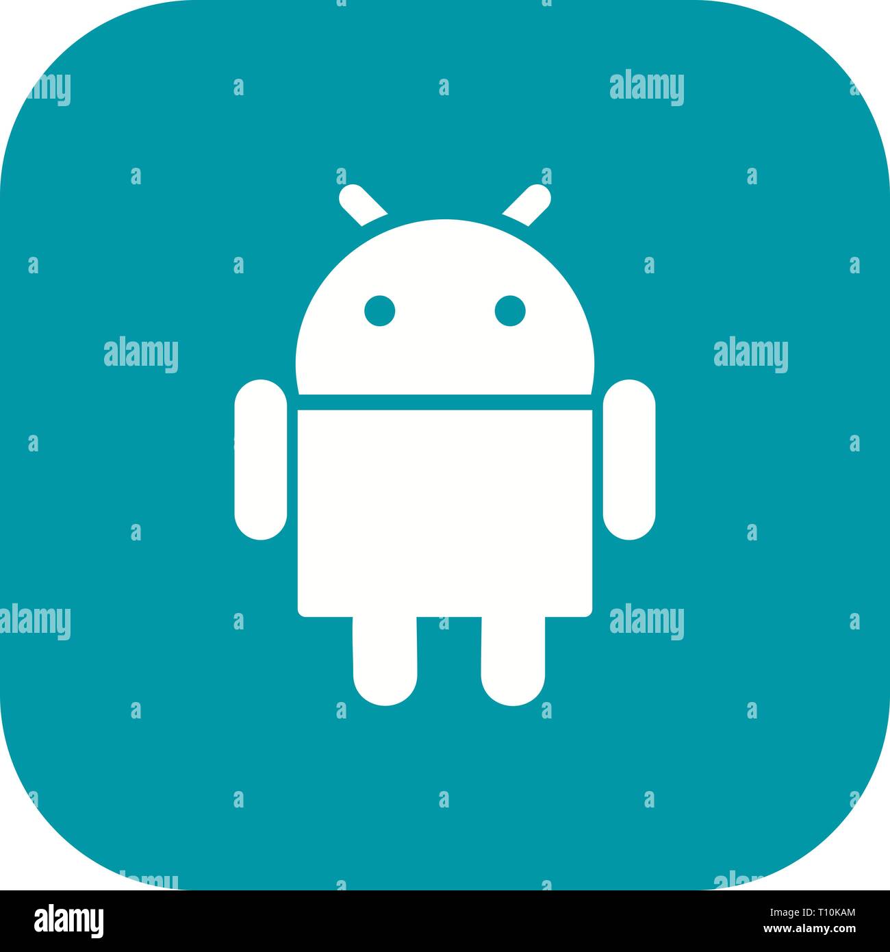 Illustration Android Icon Stock Photo - Alamy