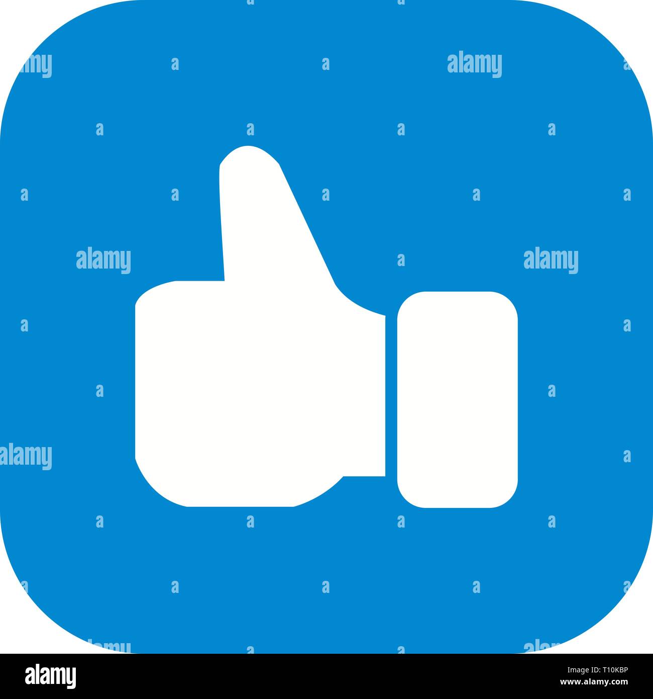 Illustration Like Icon Stock Photo - Alamy