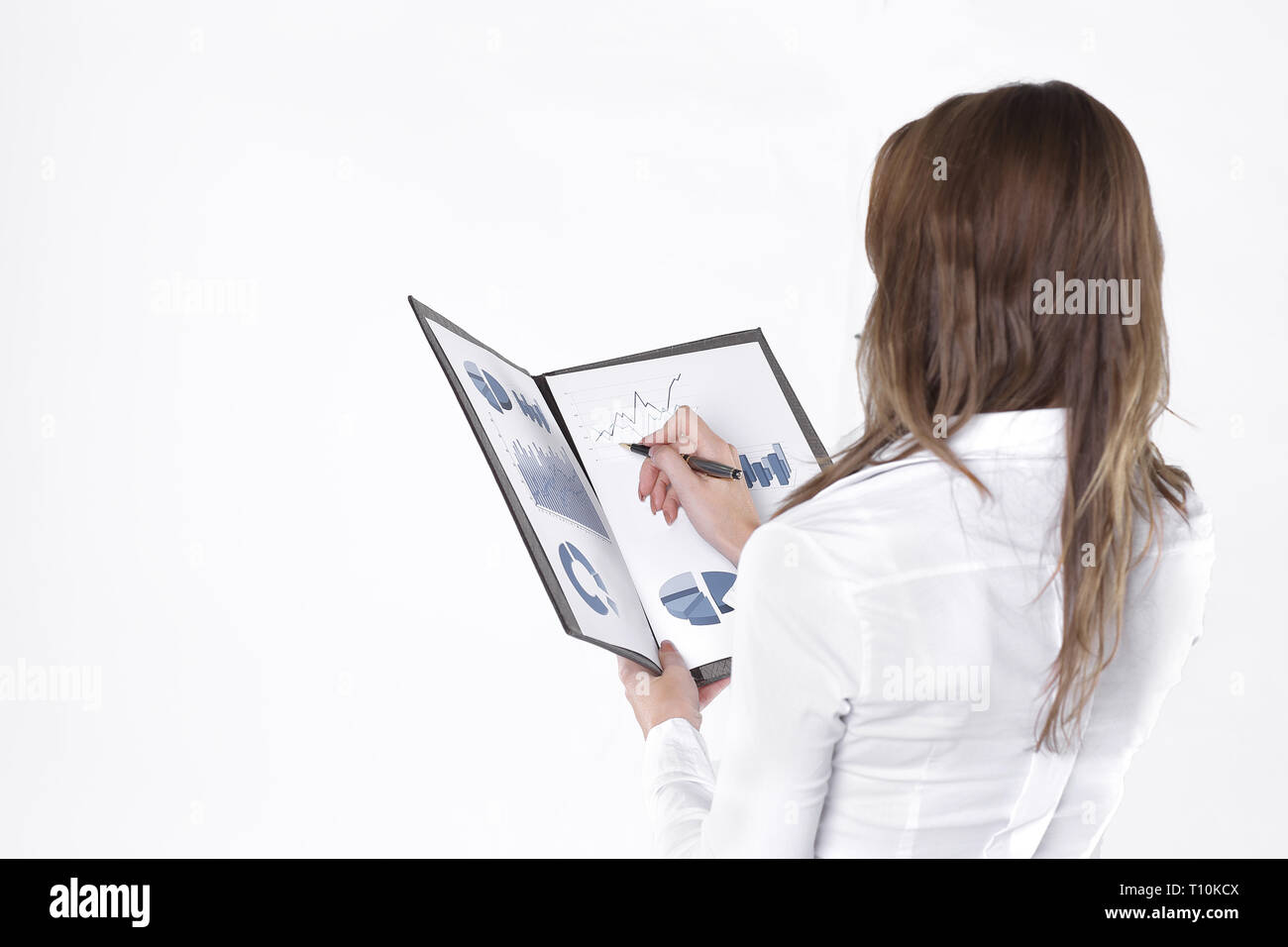 Rear view financial accountant hi-res stock photography and images - Alamy