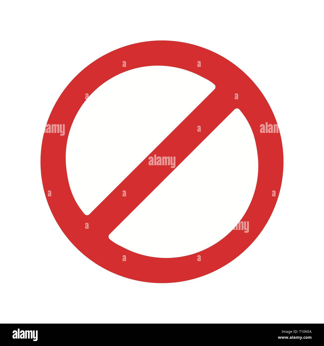 Illustration Forbidden Icon Stock Photo - Alamy
