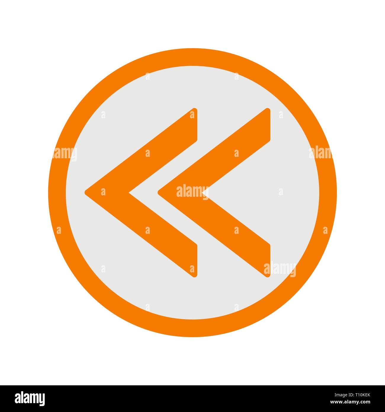 Illustration Previous Icon Stock Photo - Alamy