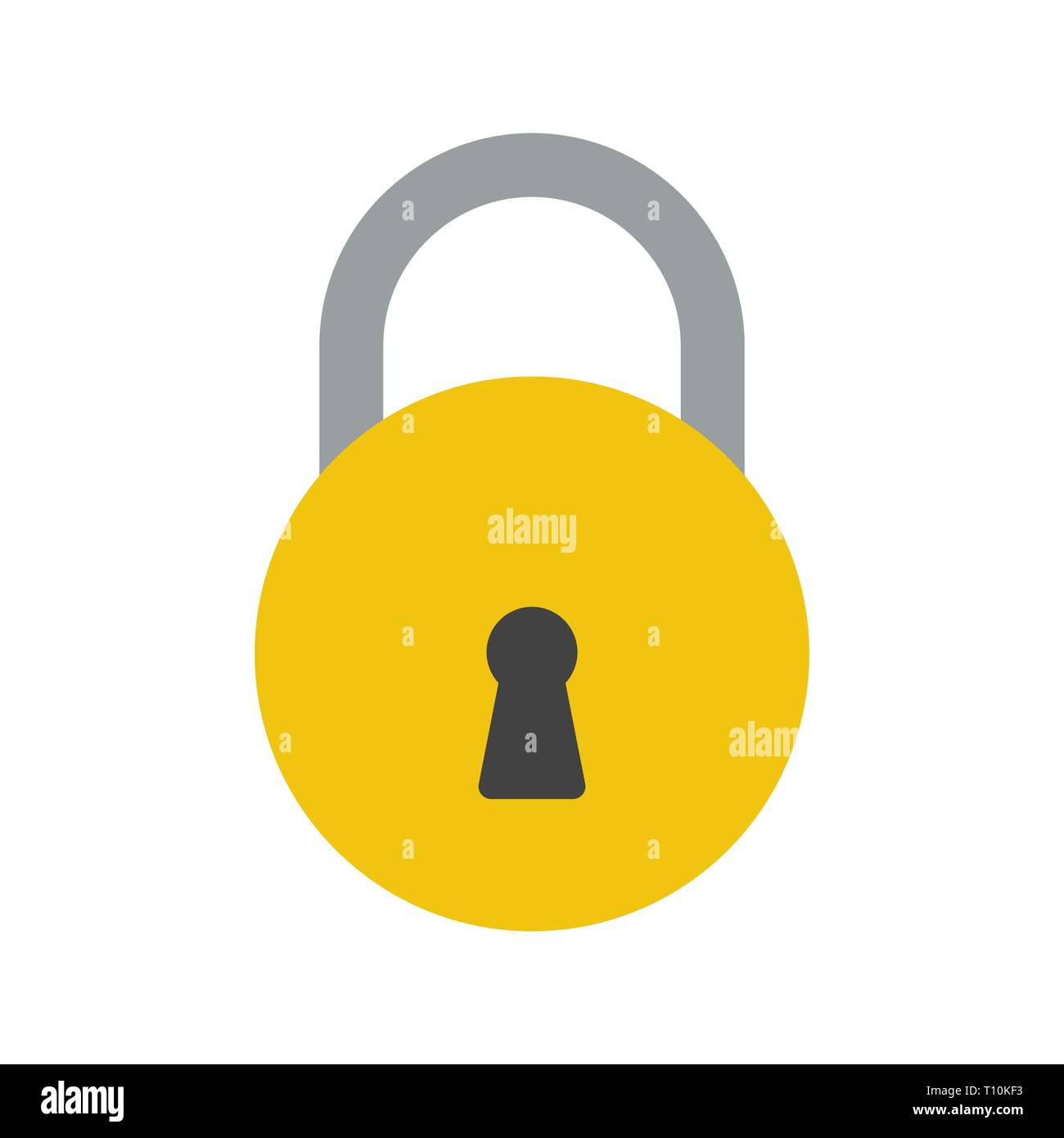 Illustration Lock Icon Stock Photo - Alamy