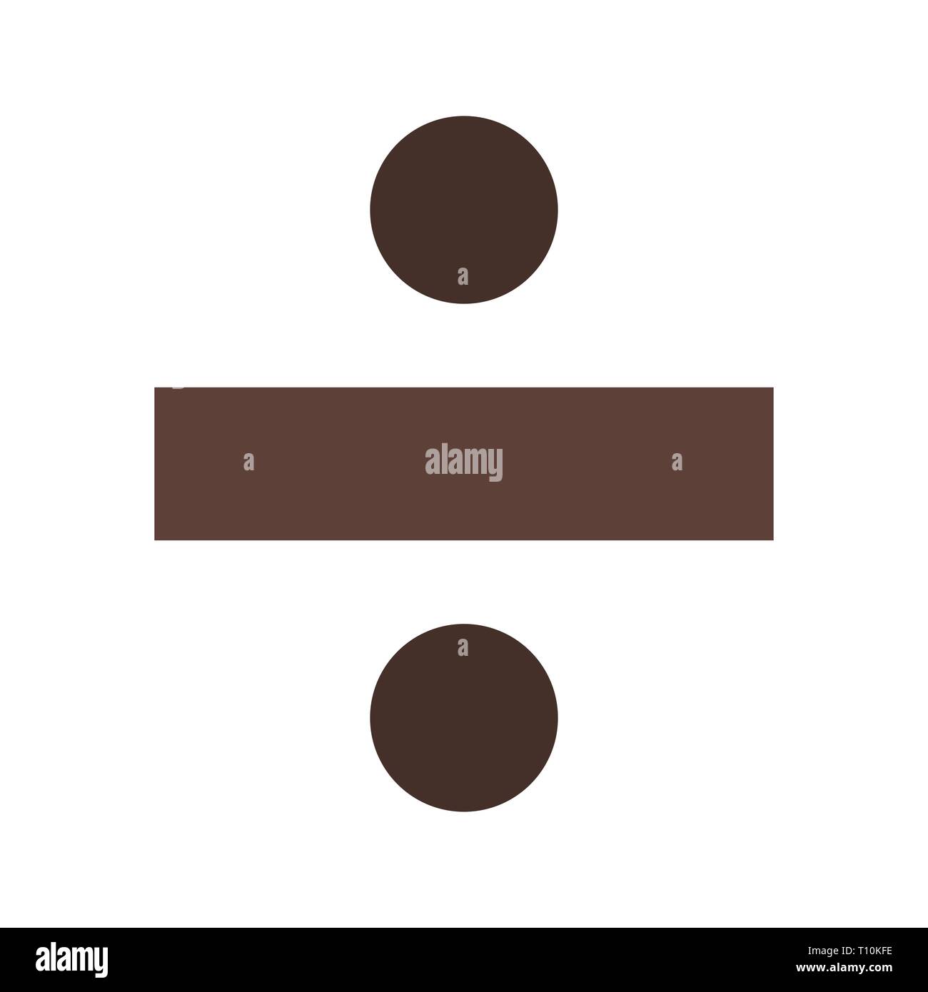 Illustration Divide Icon Stock Photo - Alamy