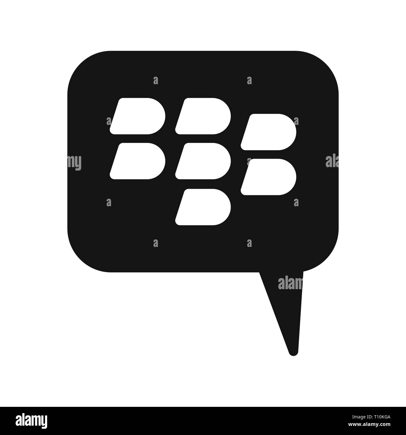 Illustration blackberry Icon Stock Photo - Alamy