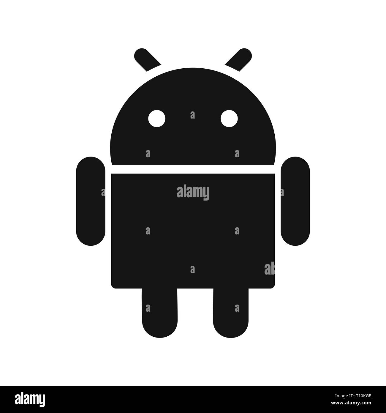 Illustration Android Icon Stock Photo - Alamy