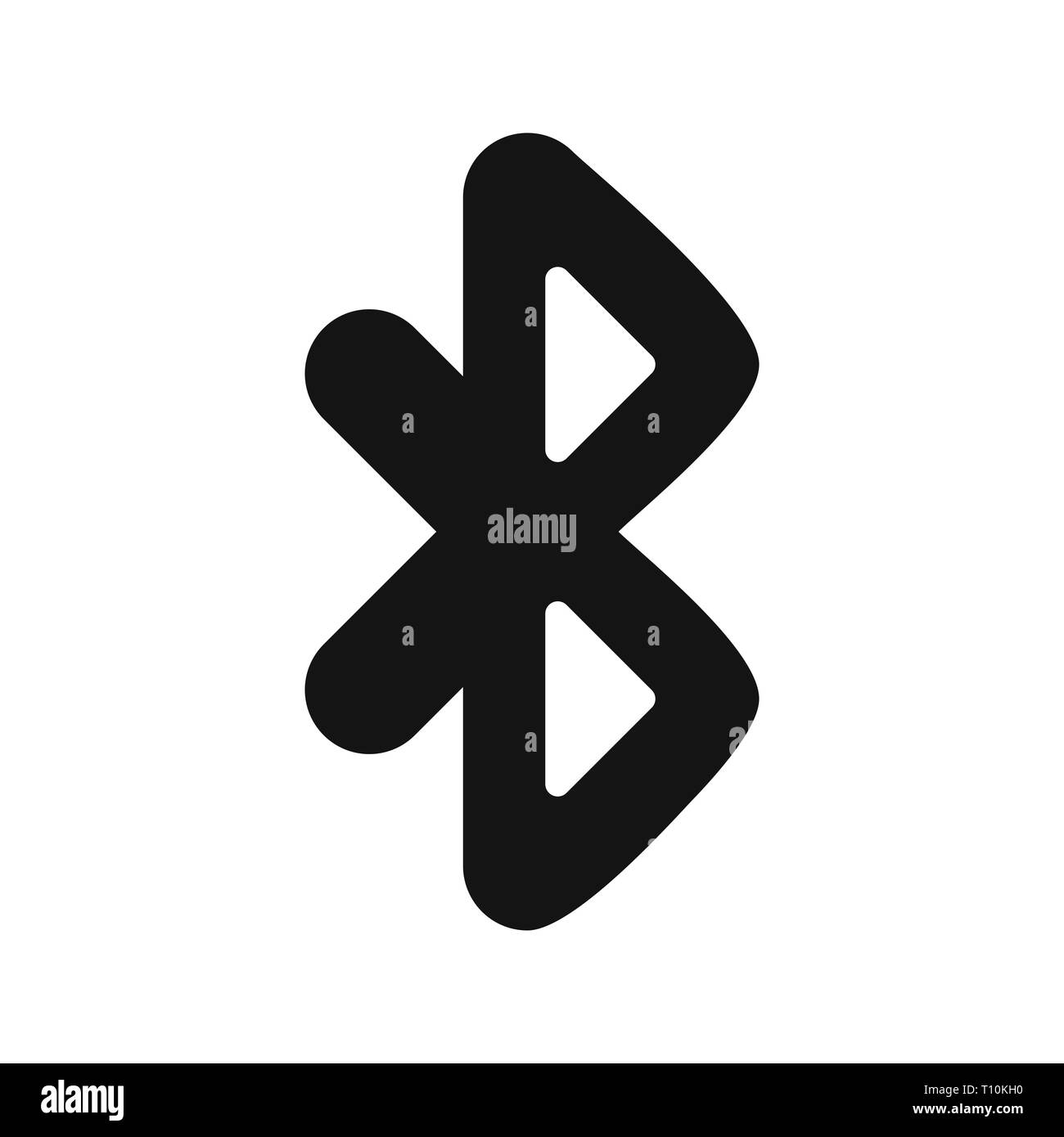 Illustration Bluetooth Icon Stock Photo - Alamy