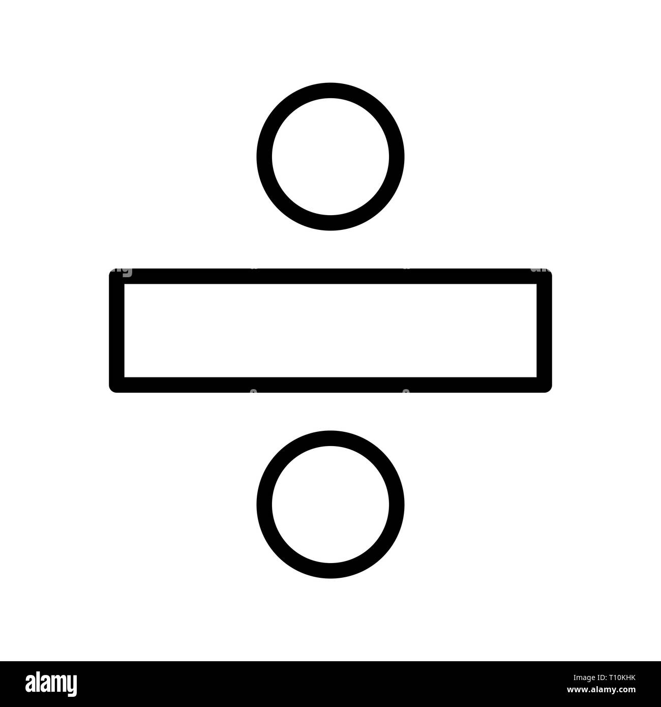 Illustration Divide Icon Stock Photo - Alamy