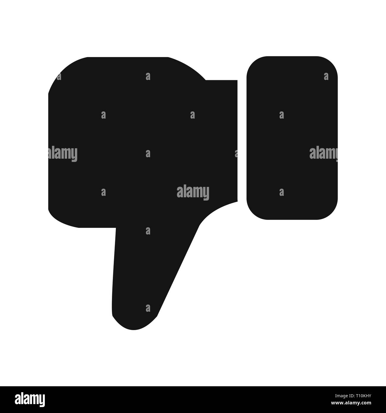 Illustration Dislike Icon Stock Photo - Alamy