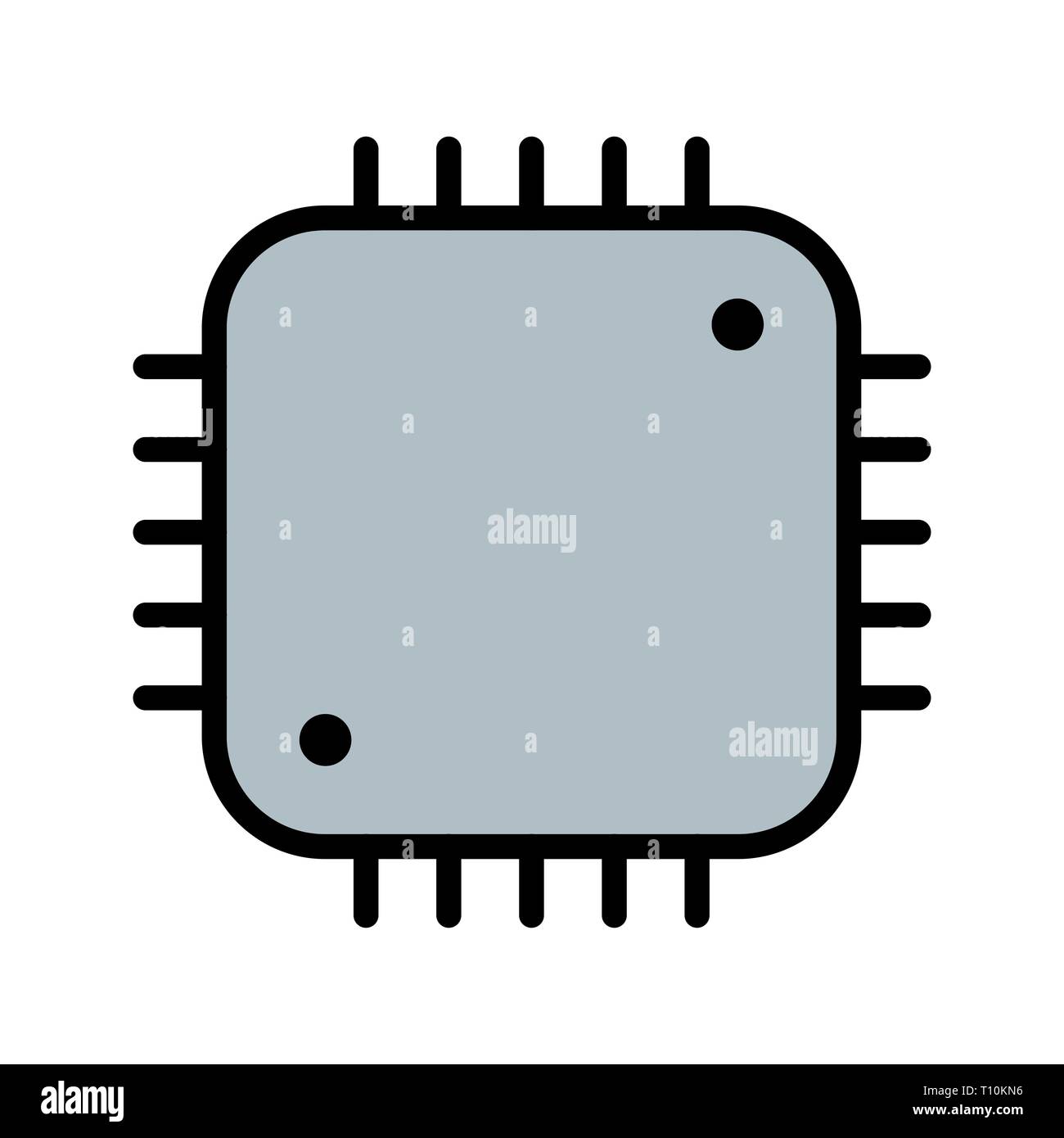 Illustration Processor Icon Stock Photo - Alamy