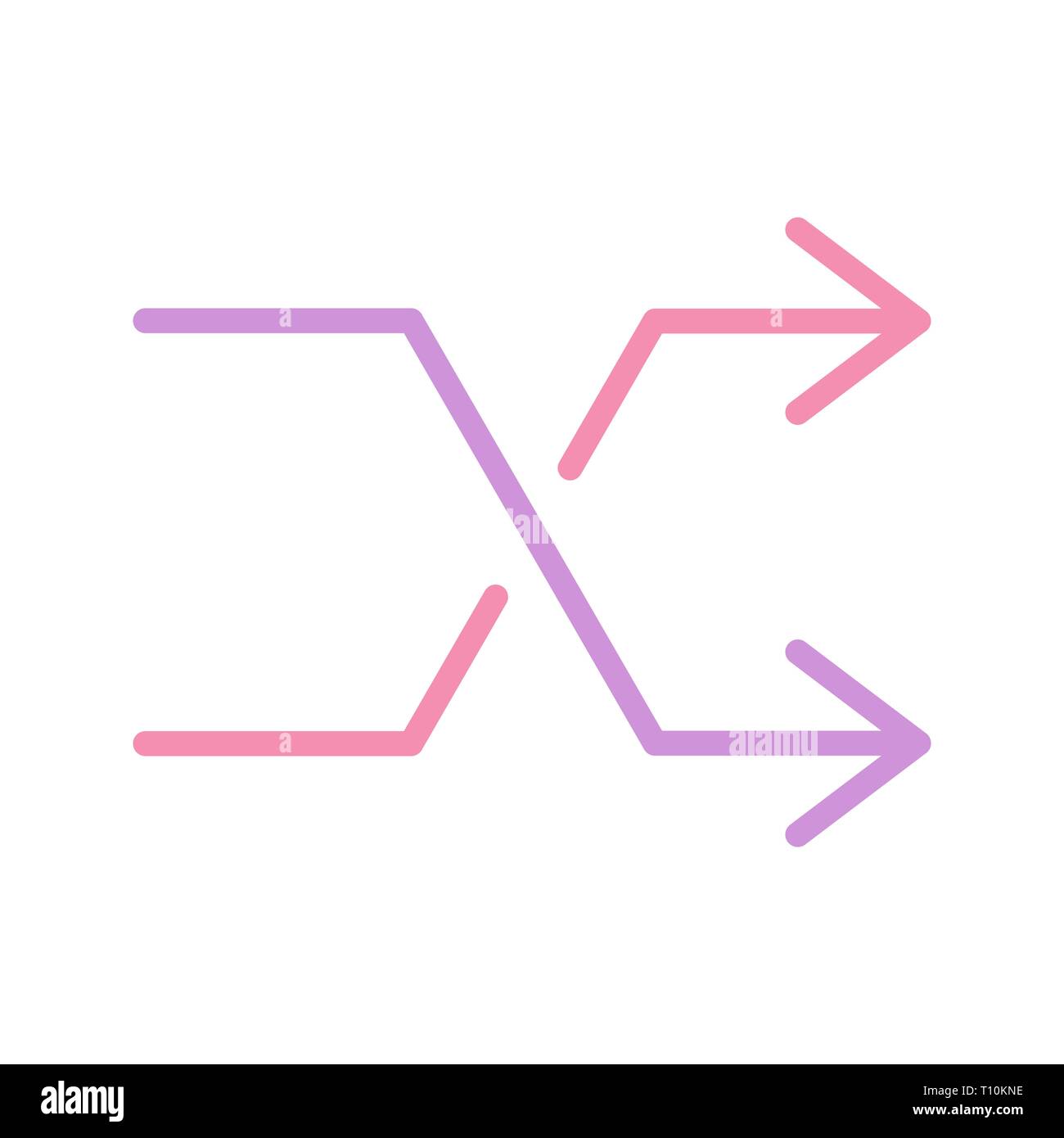 Illustration Shuffle Icon Stock Photo Alamy