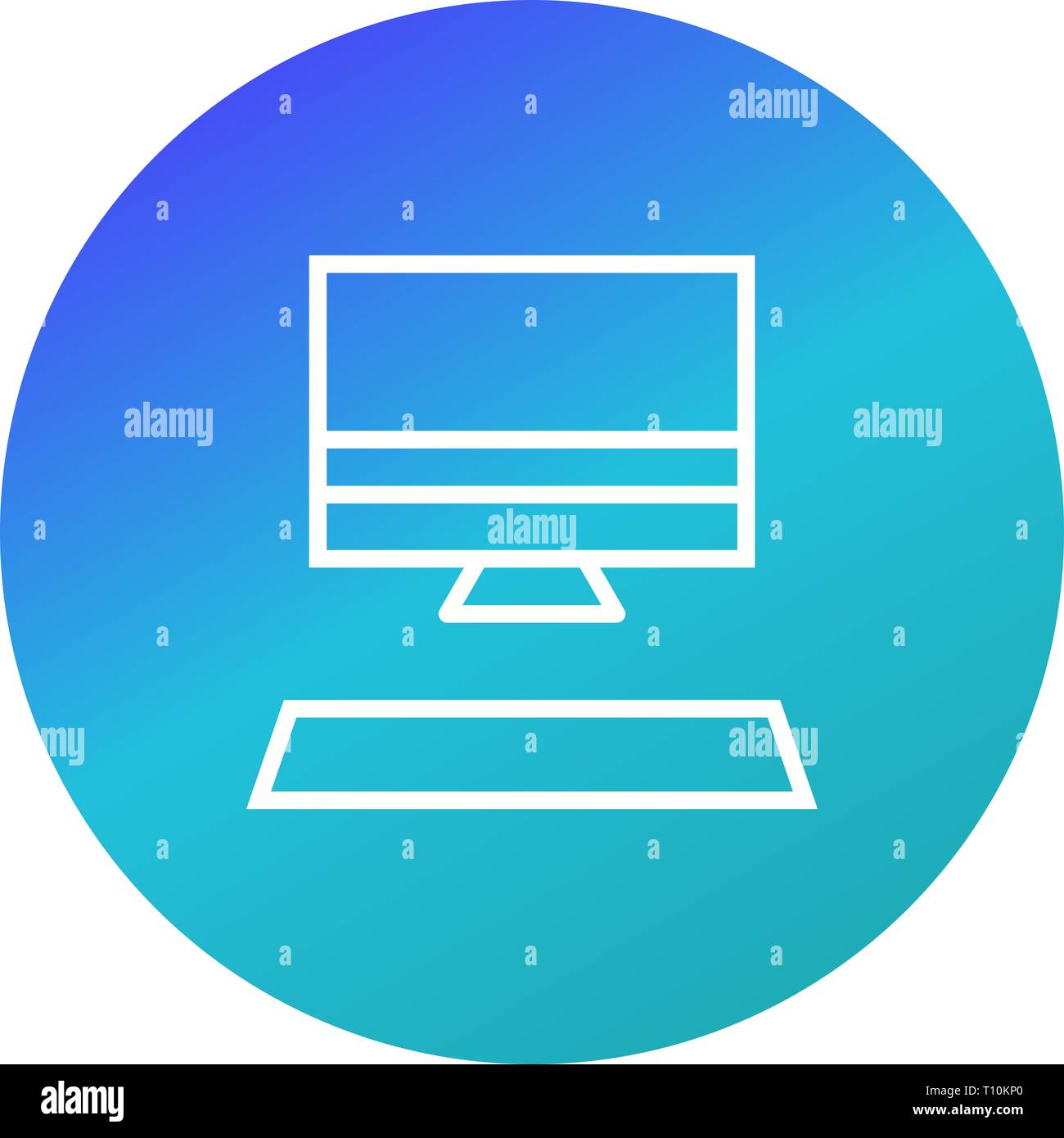 Illustration Computer Icon Stock Photo - Alamy