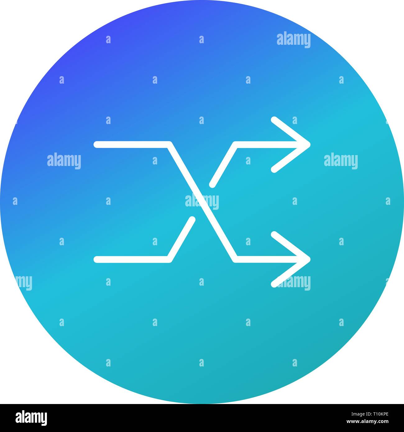 Illustration Shuffle Icon Stock Photo - Alamy