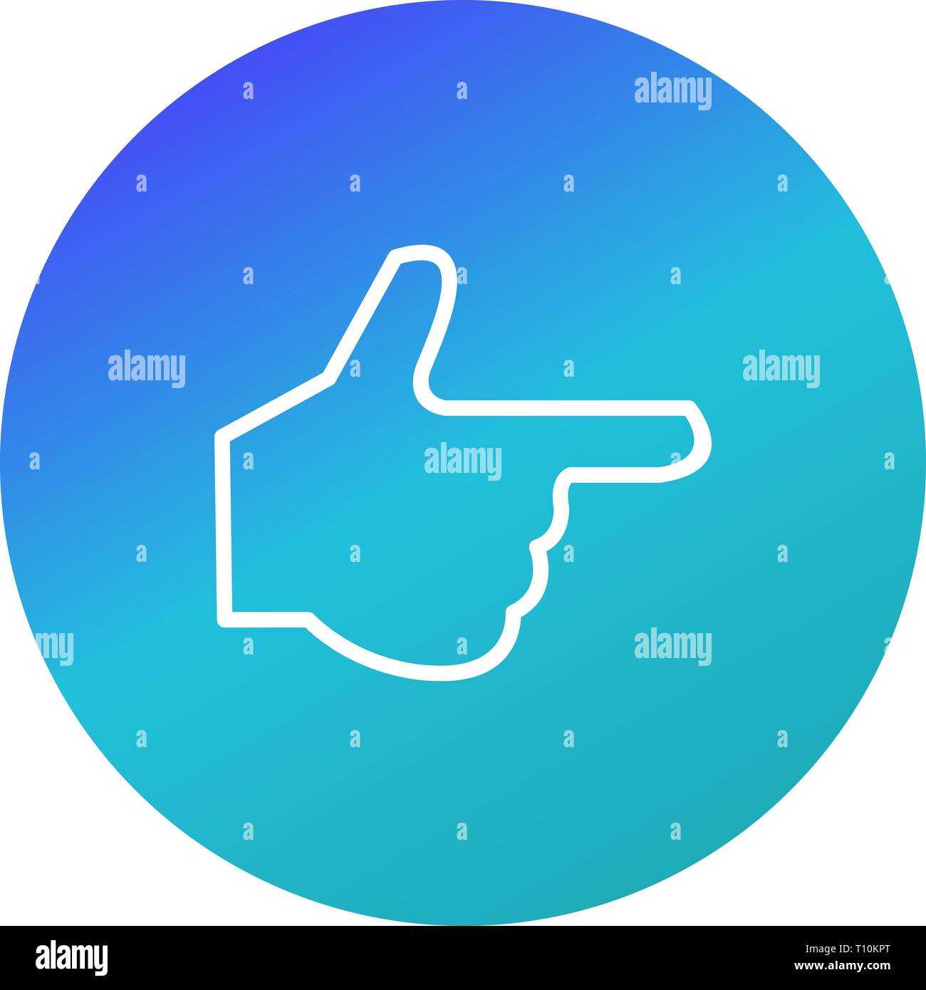 Illustration Hand Icon Stock Photo - Alamy