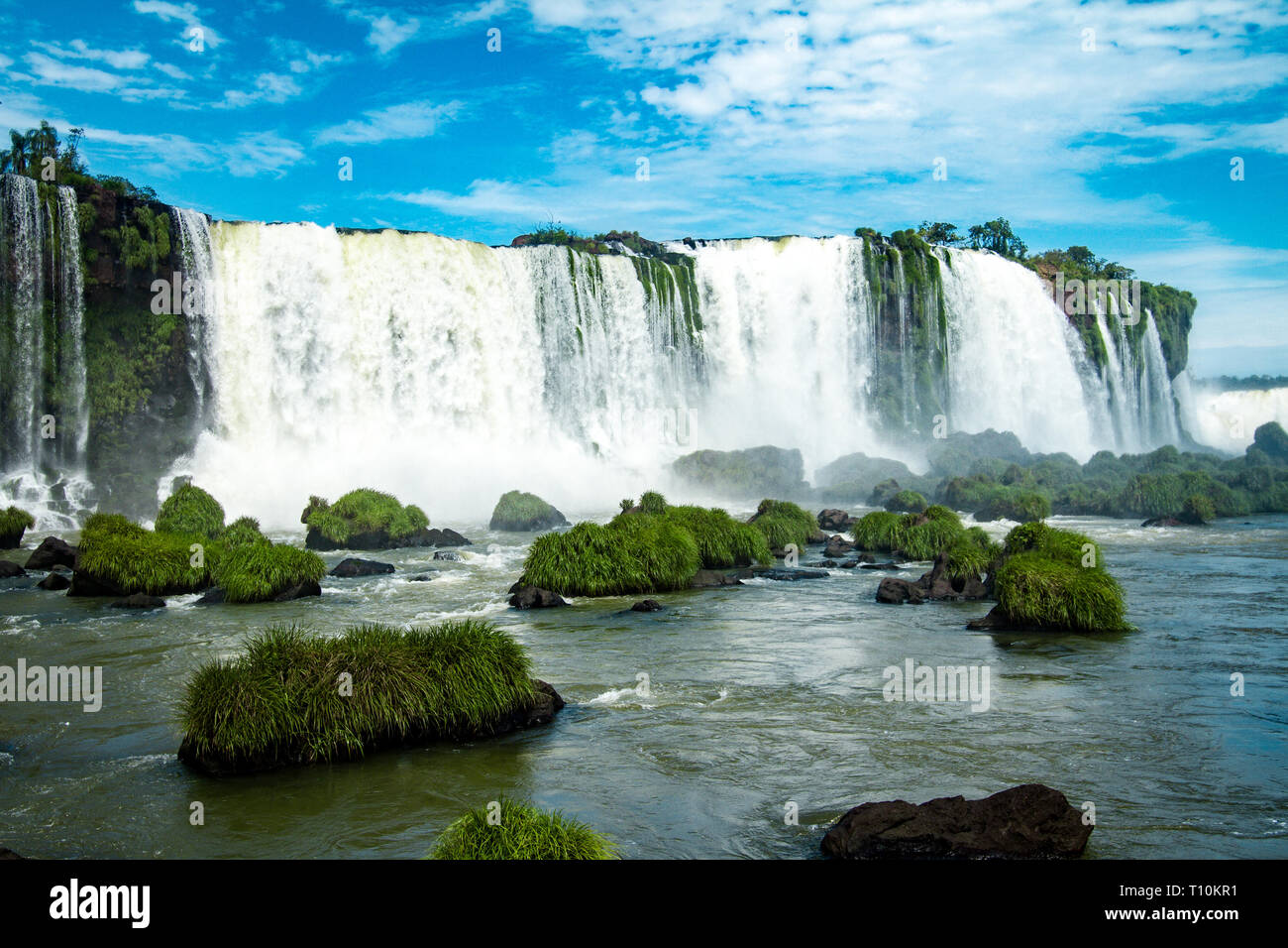 The Amazing waterfalls of Iguazu in Brazil Stock Photo - Alamy