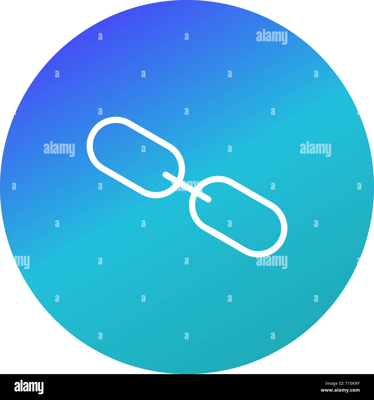 Illustration Link Sign Icon Stock Photo - Alamy