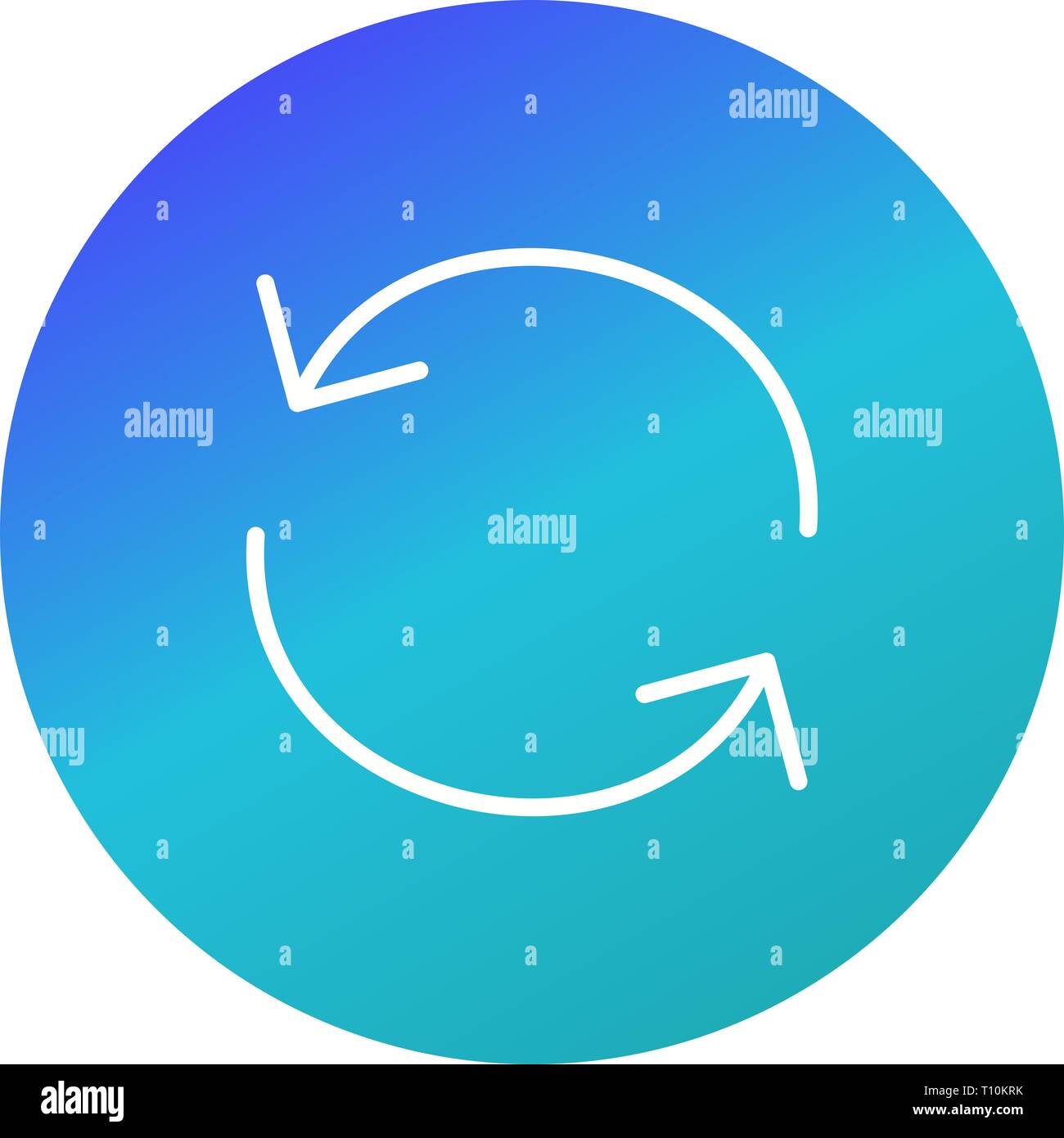 Illustration Reload Icon Stock Photo - Alamy