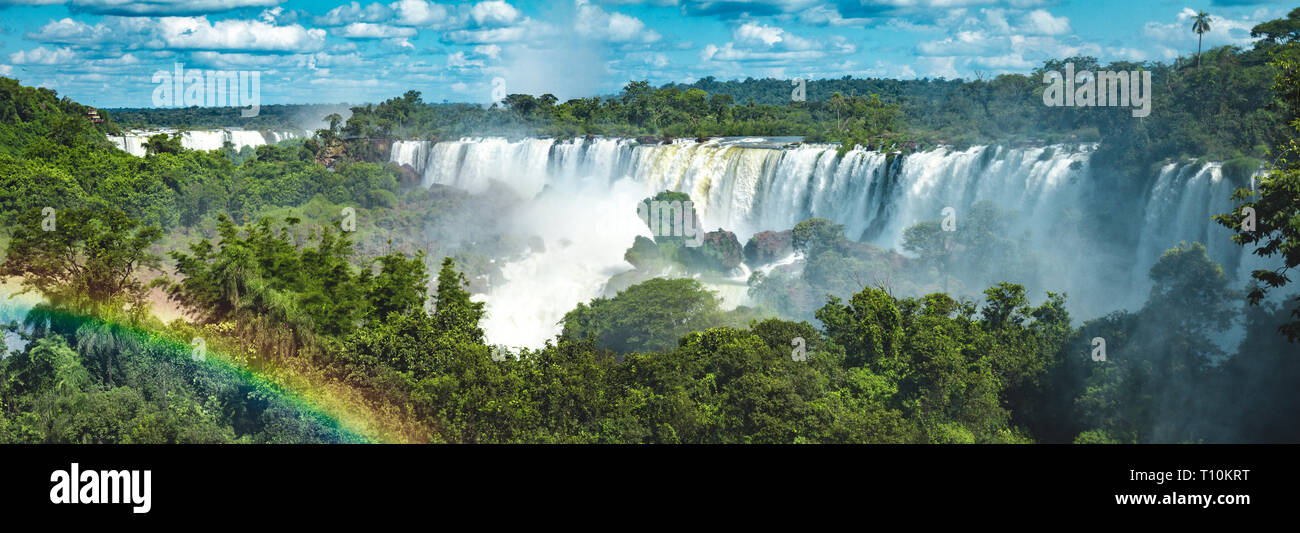 The Amazing waterfalls of Iguazu in Brazil Stock Photo - Alamy