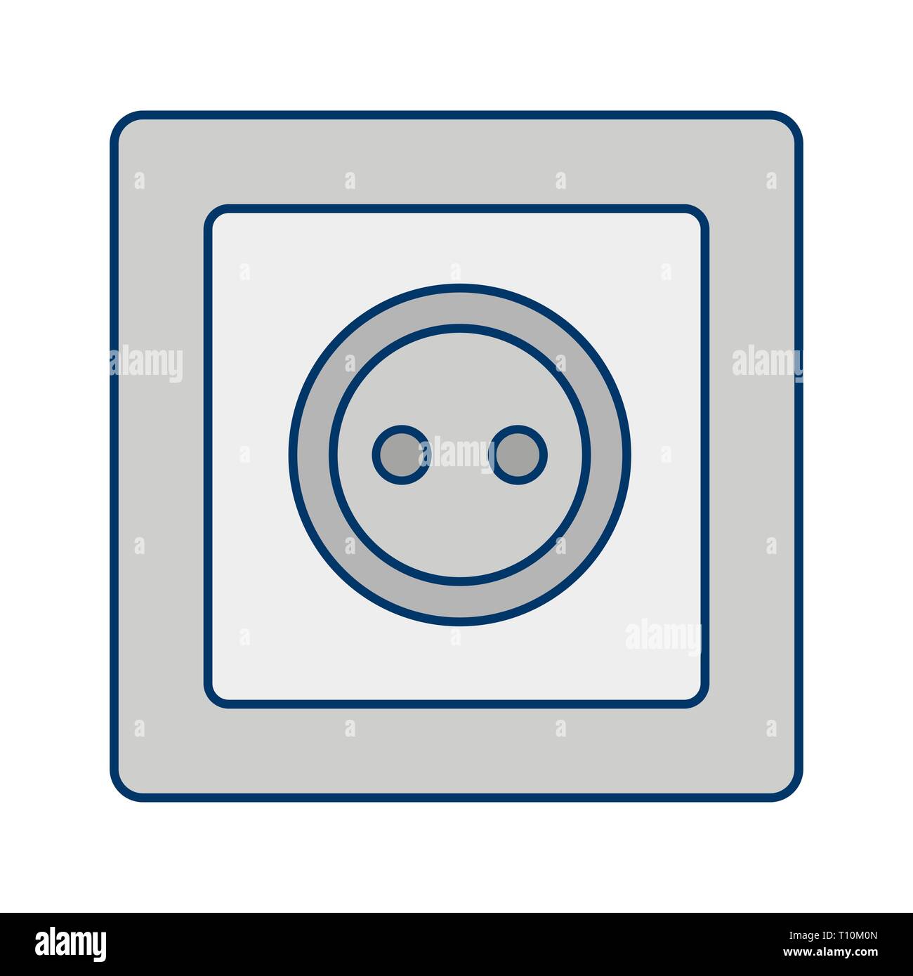 Illustration Socket Icon Stock Photo - Alamy