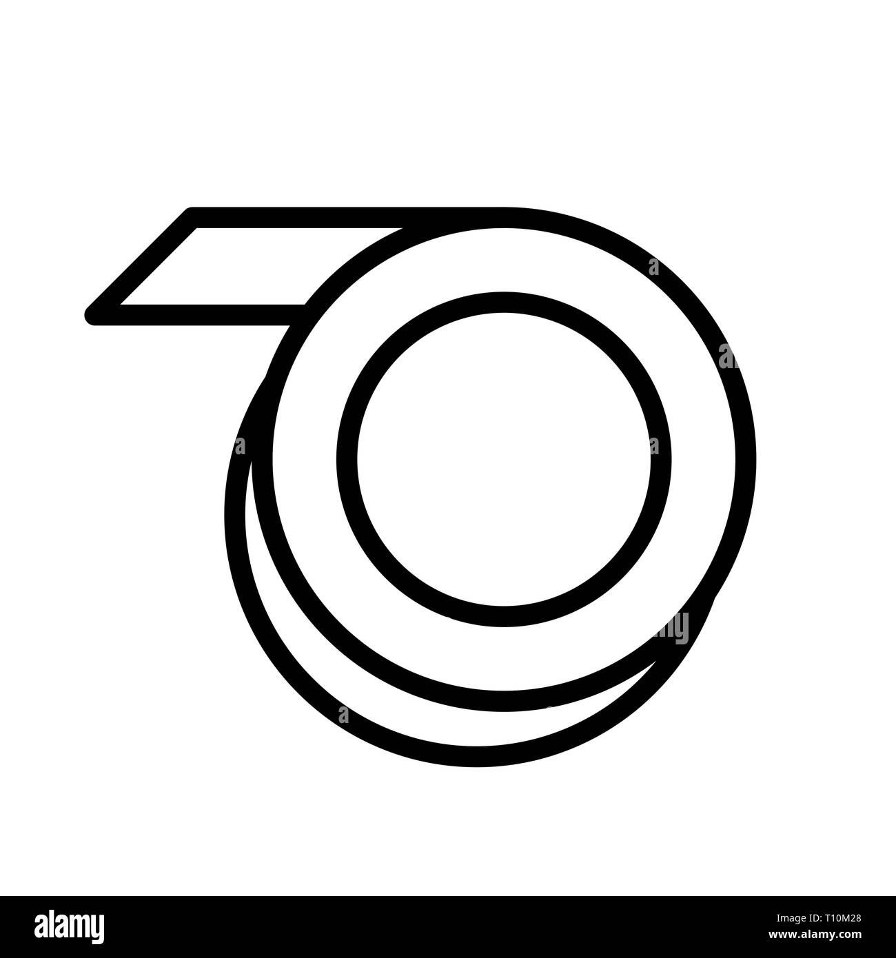 Illustration tape Icon Stock Photo - Alamy