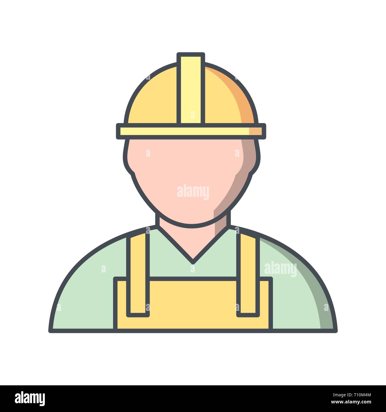 Illustration Engineer Icon Stock Photo - Alamy