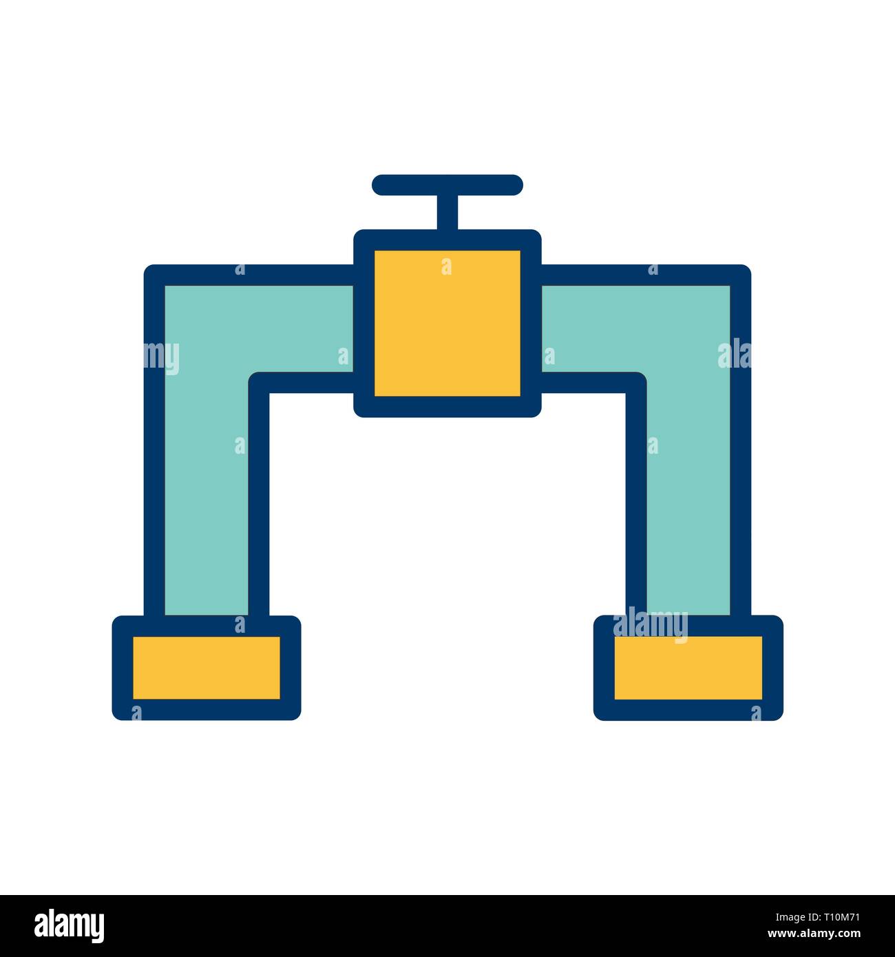 Illustration Pipe Icon Stock Photo - Alamy