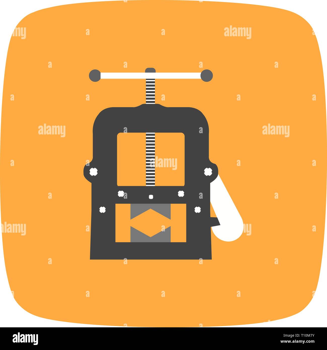 Illustration Vise Icon Stock Photo - Alamy