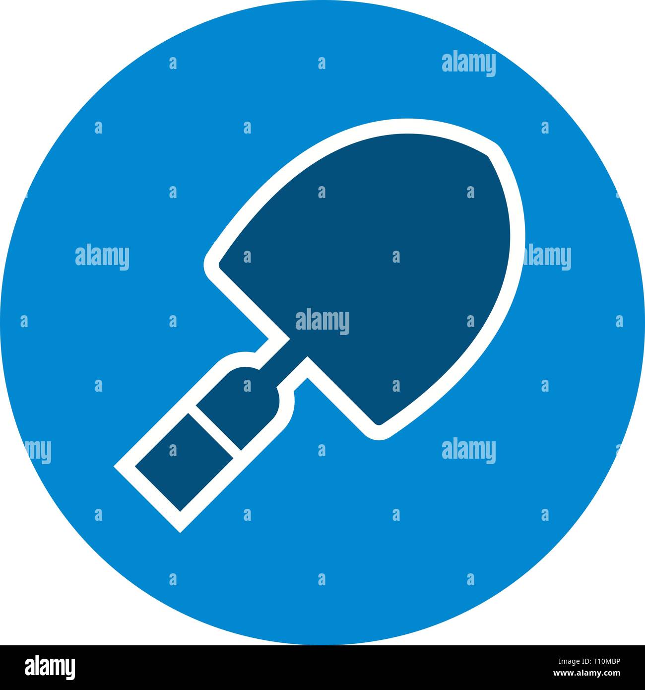 Illustration Trowel Icon Stock Photo - Alamy