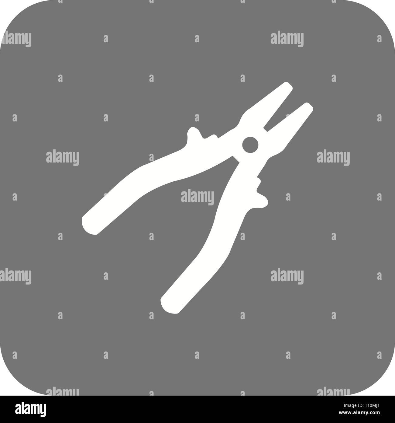 Illustration Plier Icon Stock Photo - Alamy
