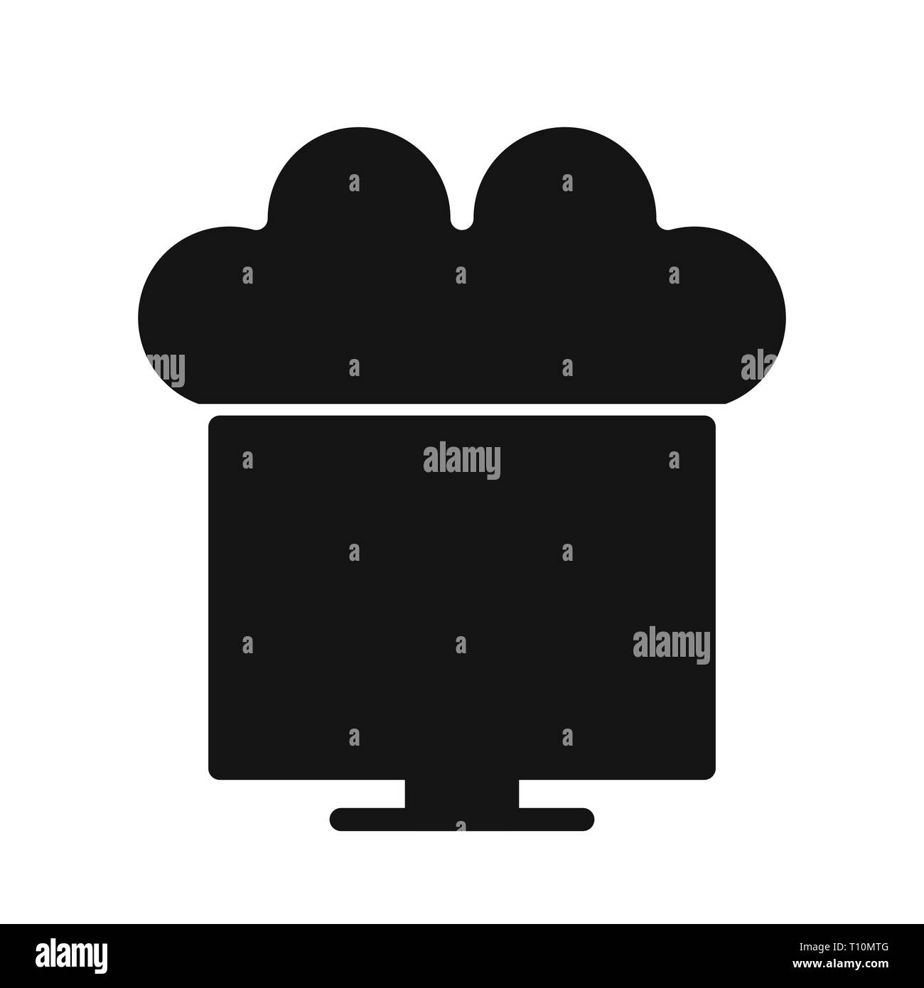 Vector Connected to Cloud Icon Stock Photo - Alamy