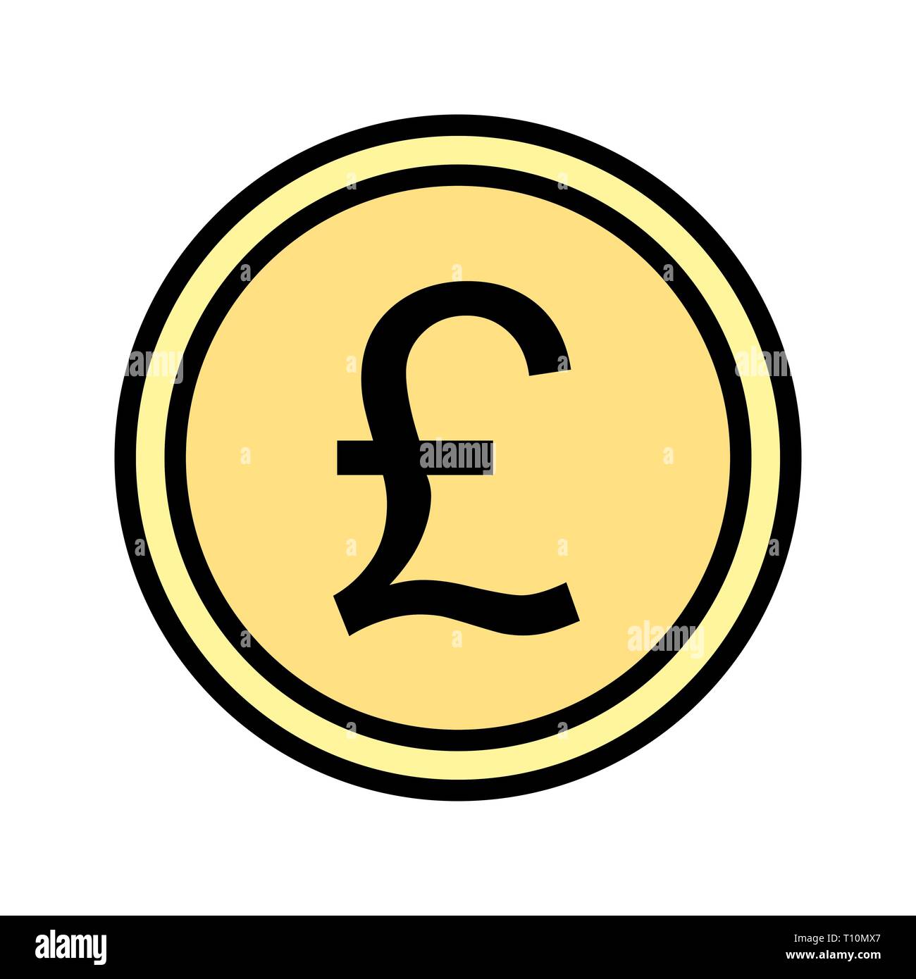 Illustration Pound Icon Stock Photo - Alamy