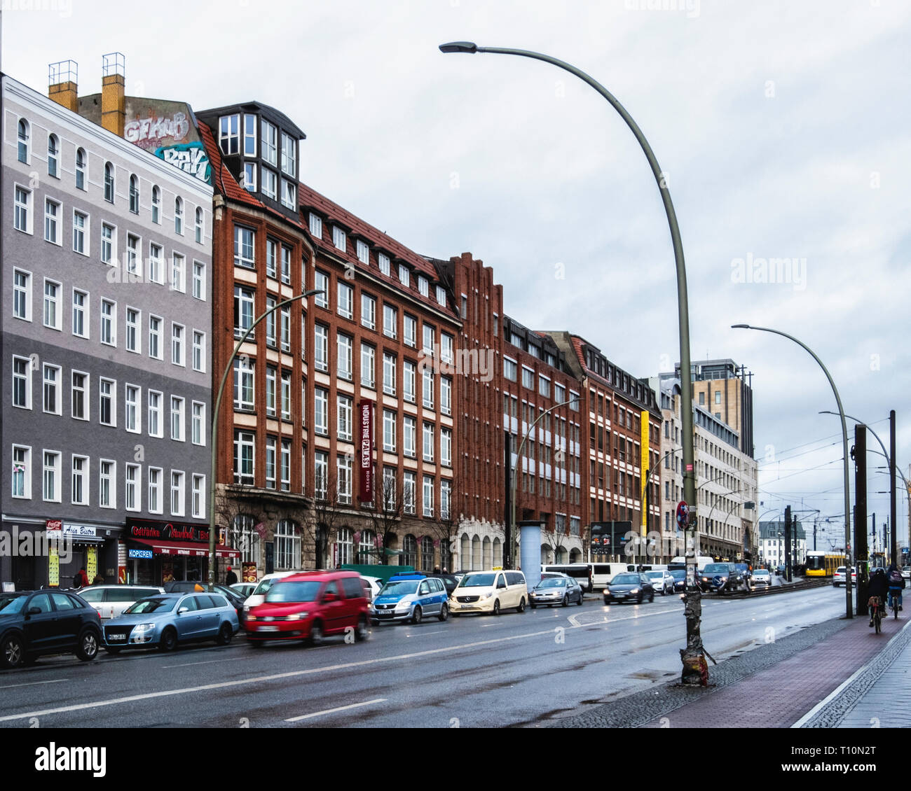 Buildings 43 and 44 renovated for mediaspree project hi-res stock ...