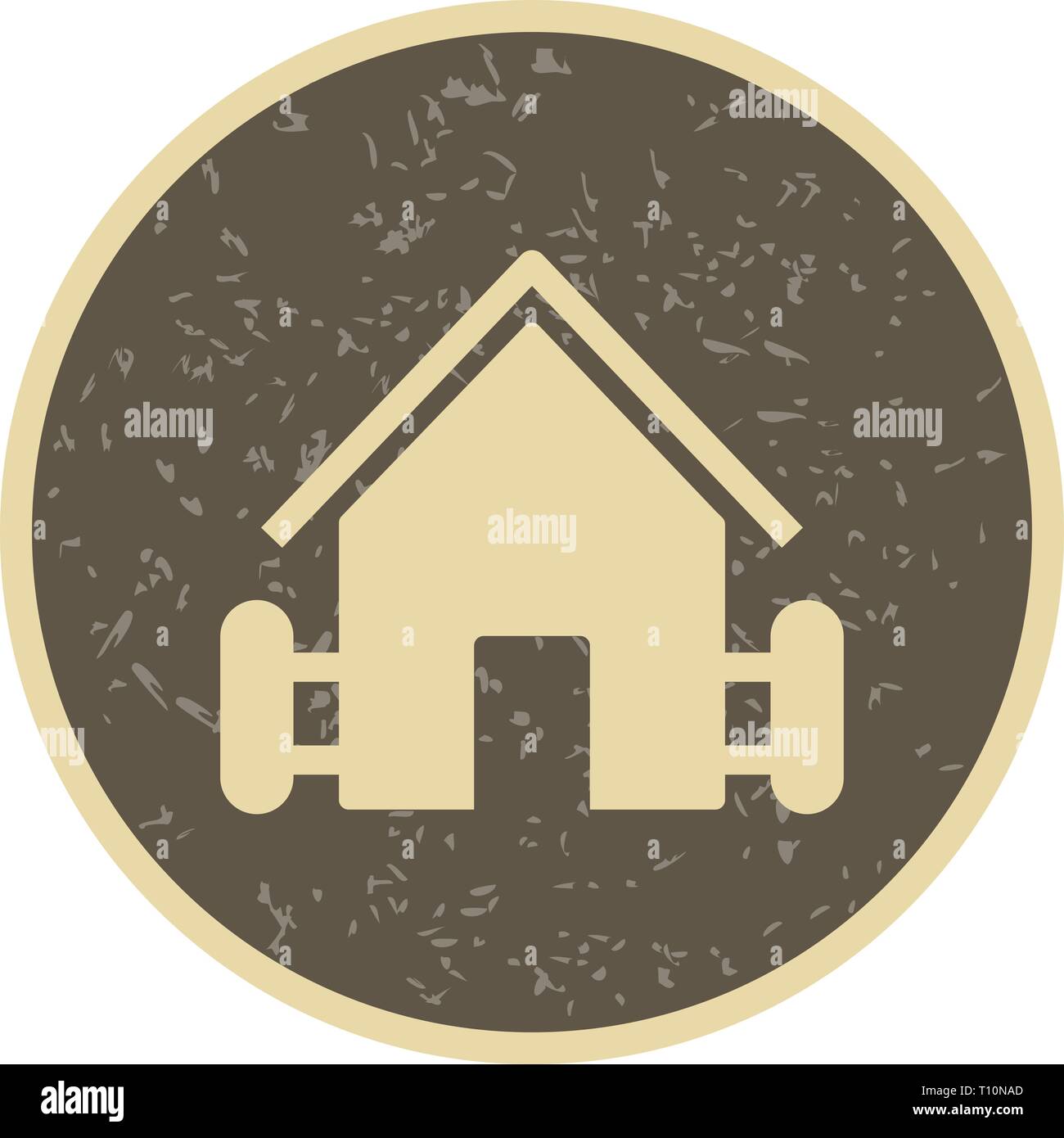 Illustration Farm House Icon Stock Photo - Alamy