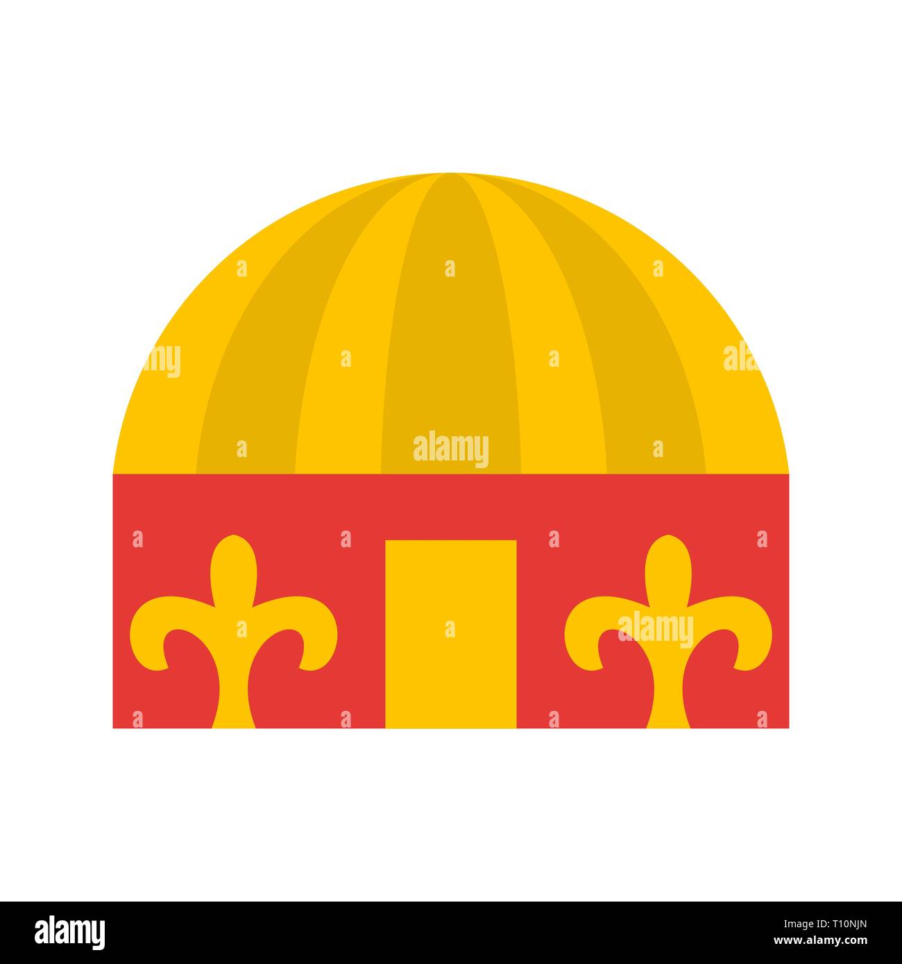 Illustration Yurt Icon Stock Photo - Alamy