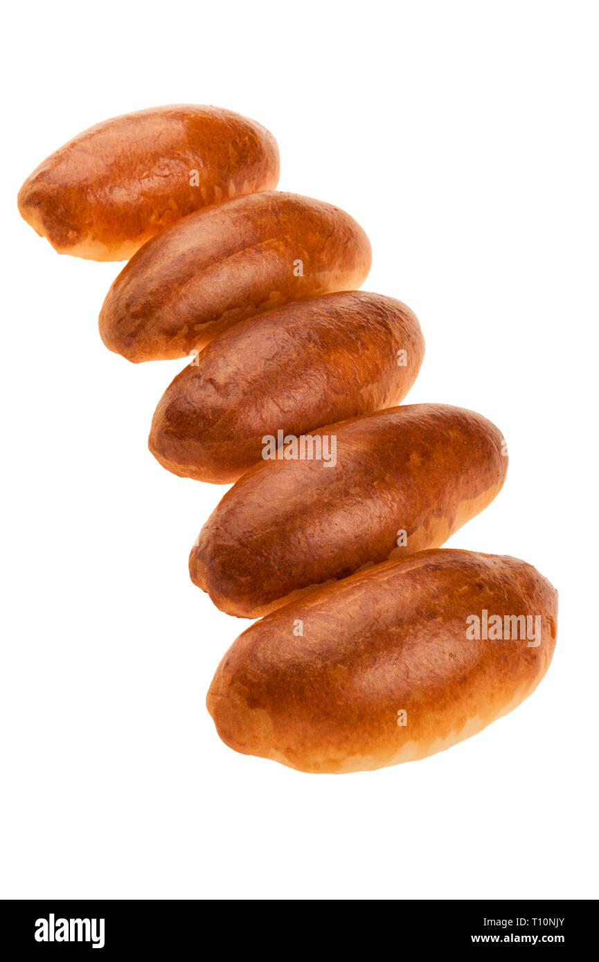 homemade pie with filling isolated on white background Stock Photo - Alamy