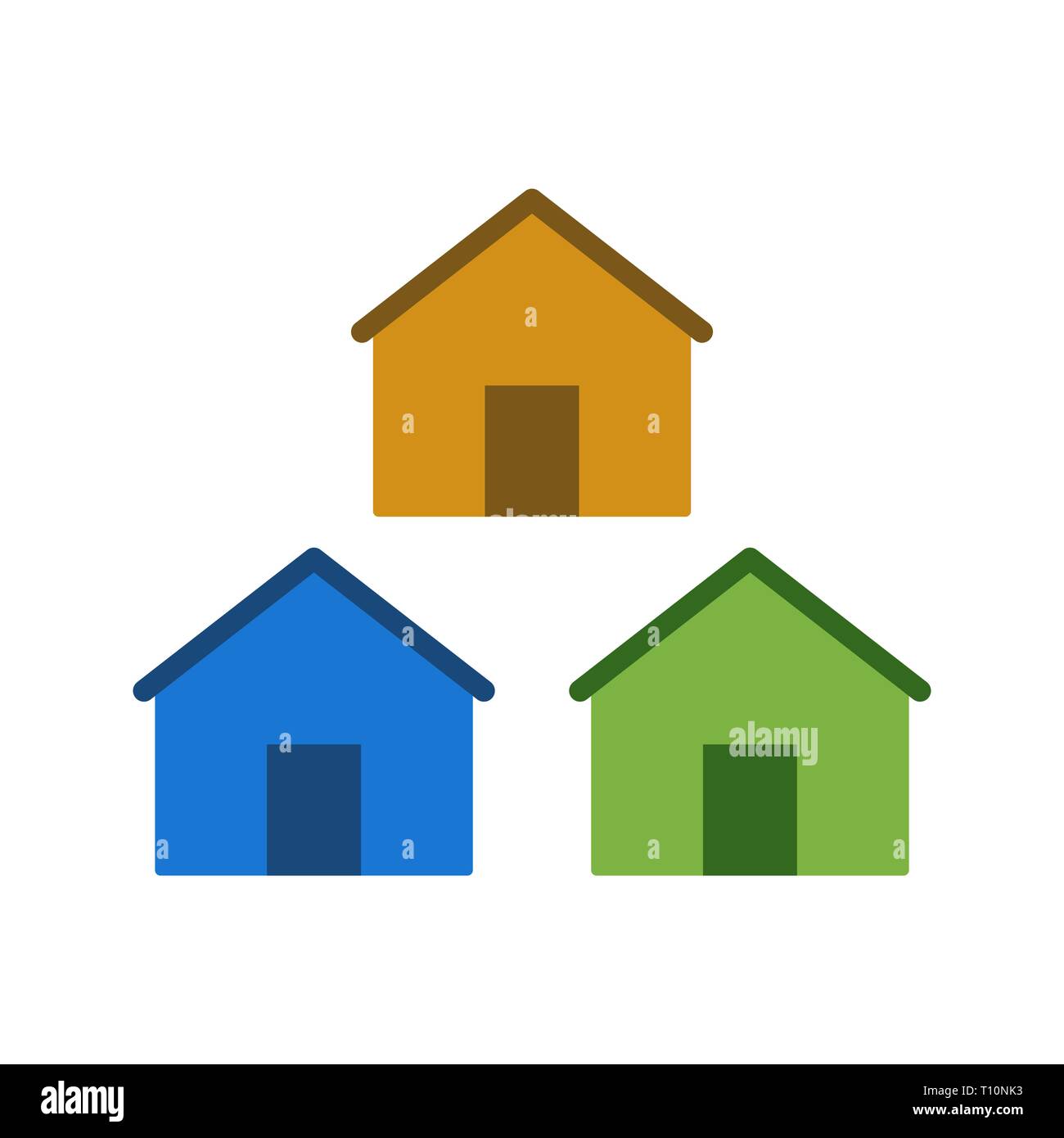Illustration Neighborhood Icon Stock Photo - Alamy