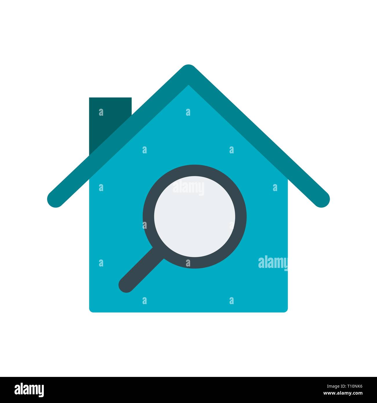 Illustration Property Search Icon Stock Photo - Alamy