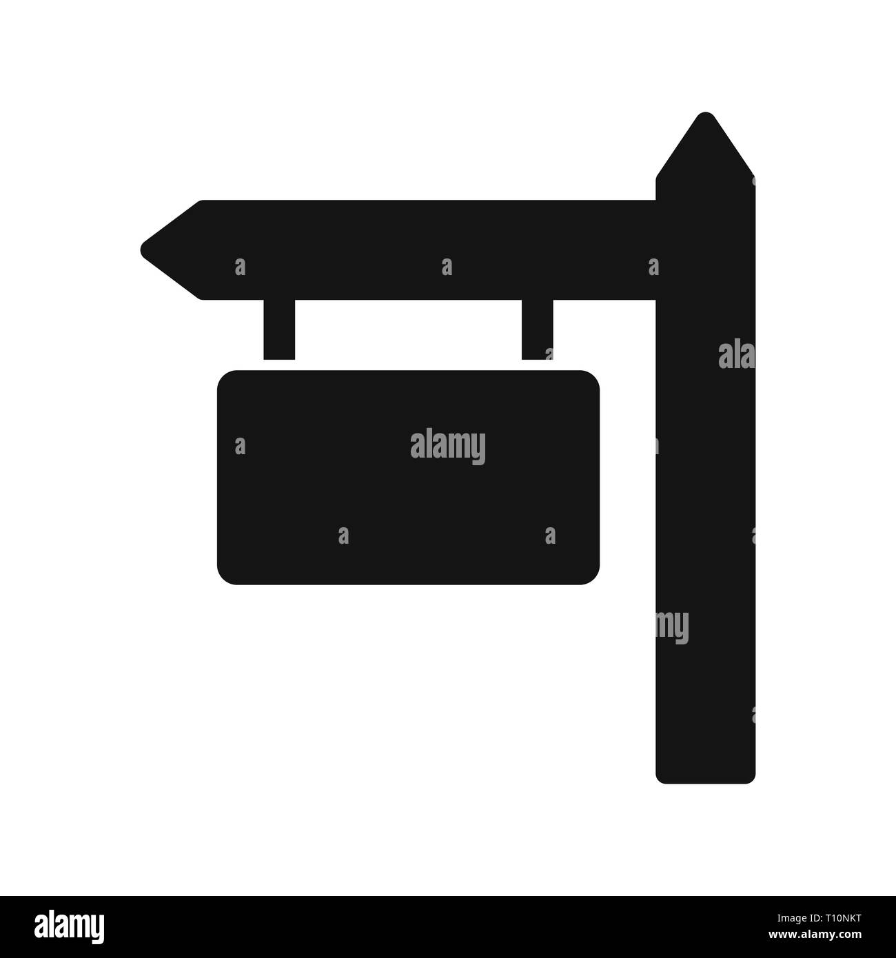 Illustration Sign Board Icon Stock Photo - Alamy